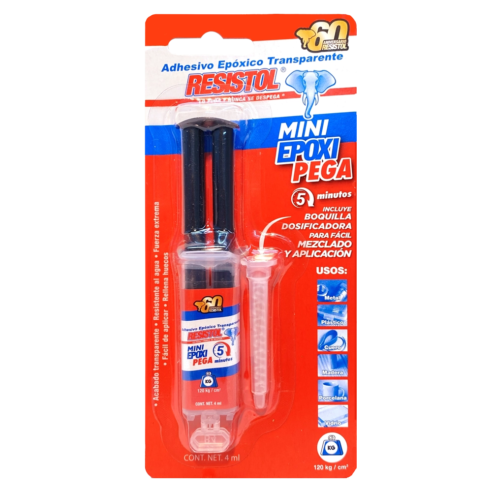 Resistol Adhesivo Mini Epóxico Transparente